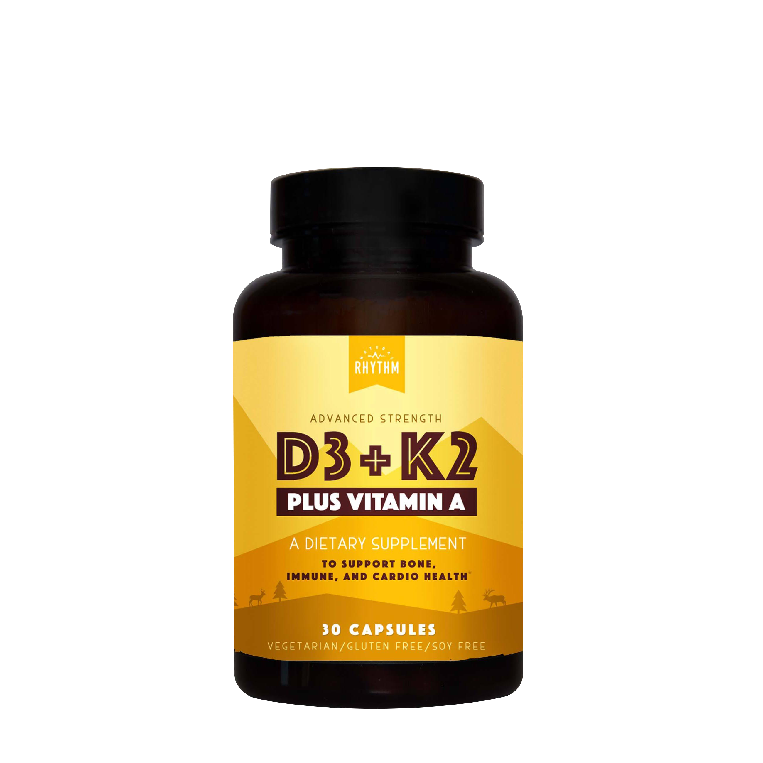 Vitamin D3 Plus Vitamin K2 Natural Rhythm | GNC